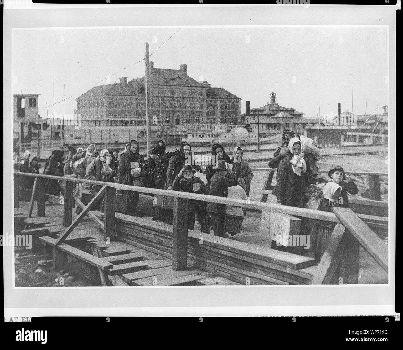Landing at Ellis Island Stock Photo - Alamy