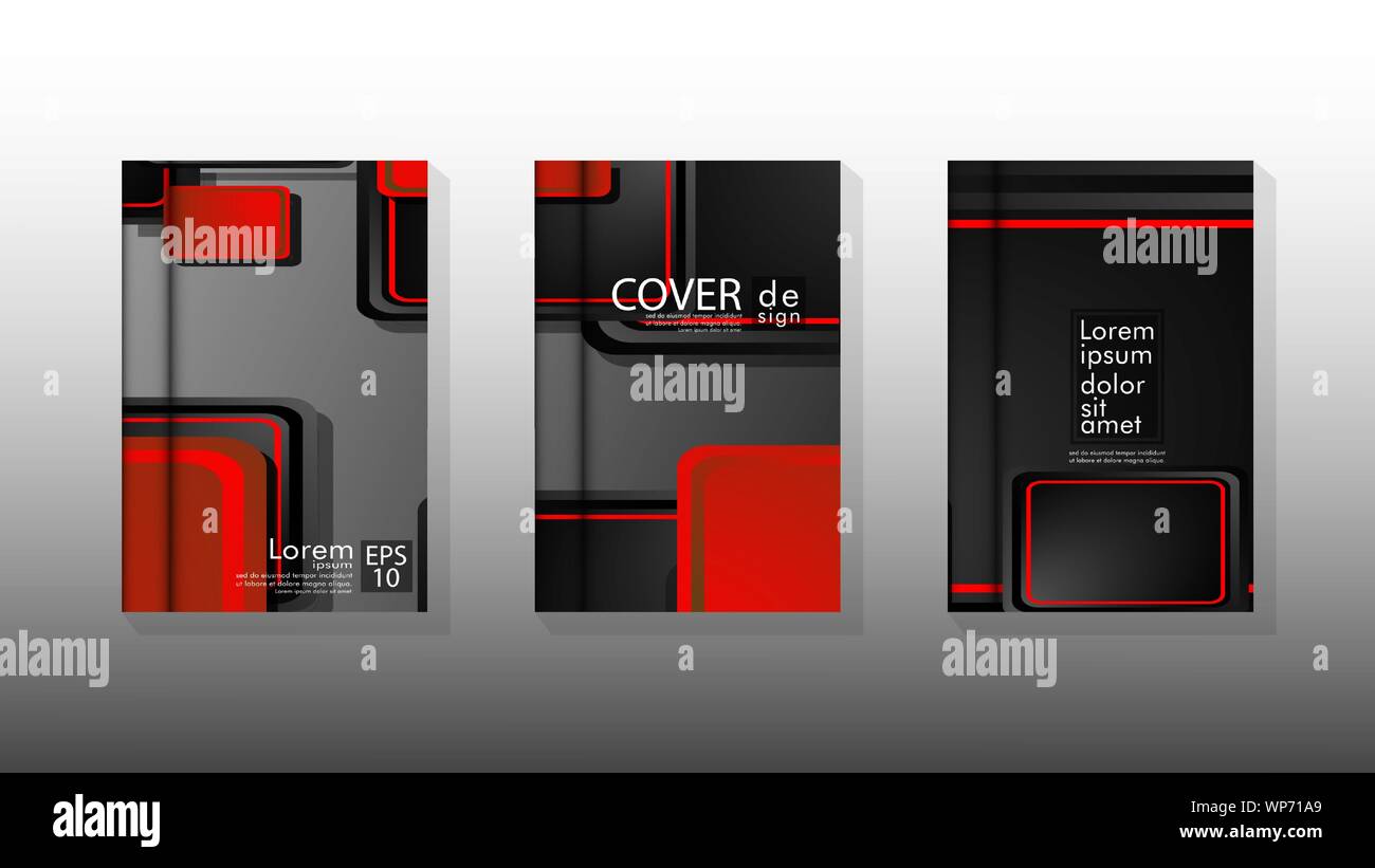 Vector collection of book cover backgrounds for brochures, leaflets ...