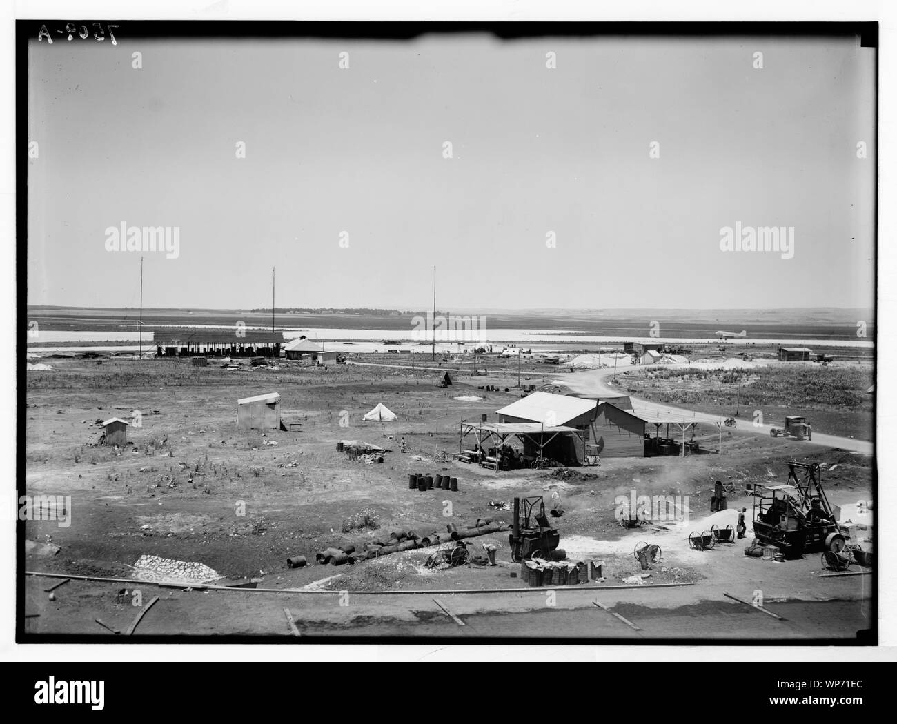 Landing of K.L.M. plane [Lydda Airport] Stock Photo - Alamy