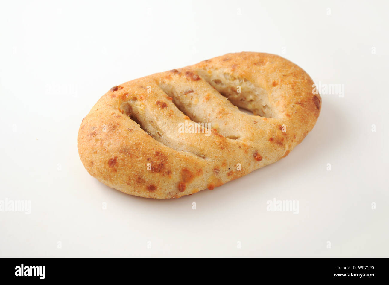 french bread closeup isolated on white background Stock Photo - Alamy