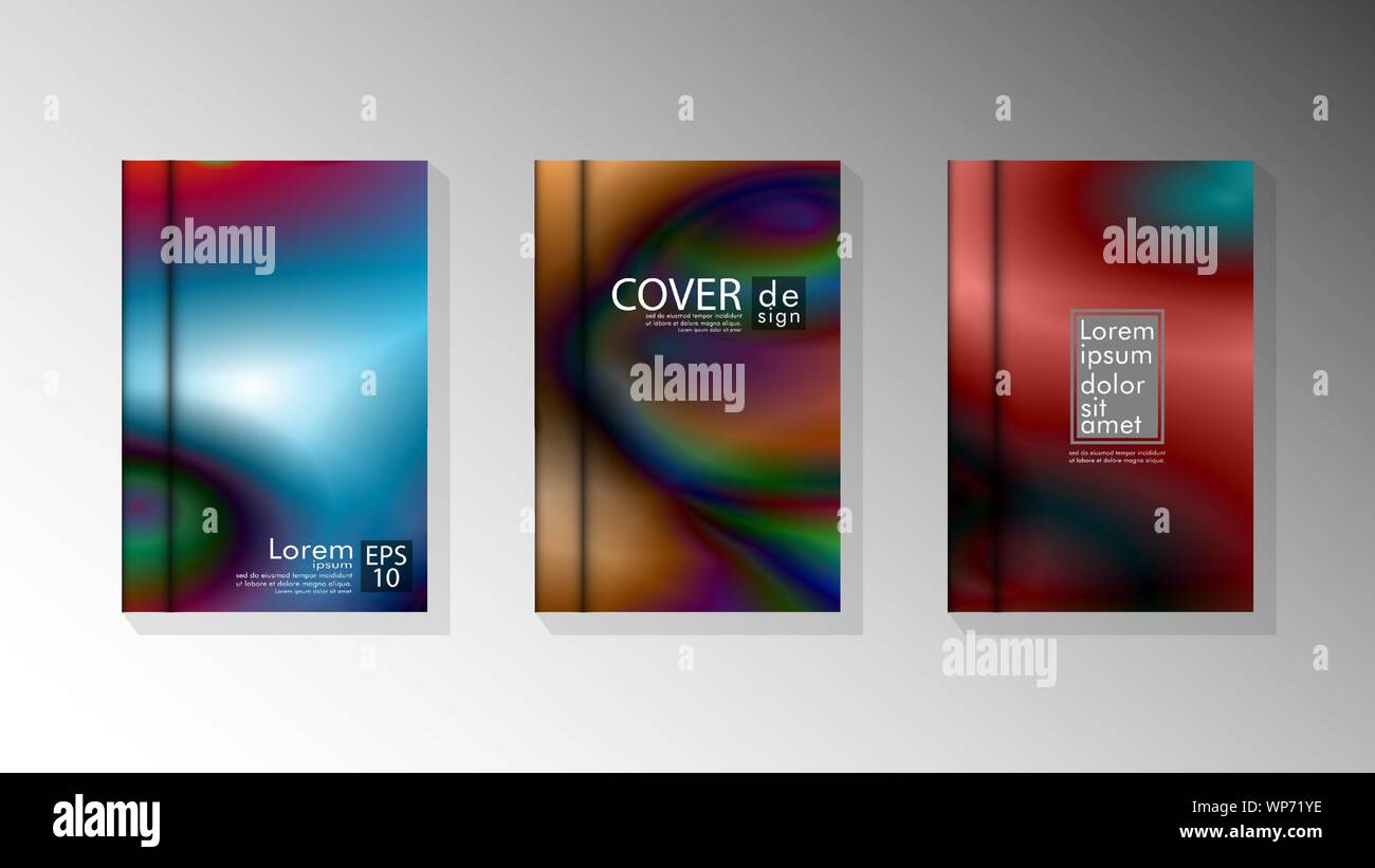 Vector collection of book cover backgrounds for brochures, leaflets ...