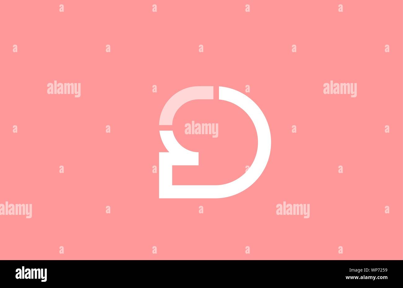 pink white number 9 for logo icon design. Suitable as a logotype for a ...