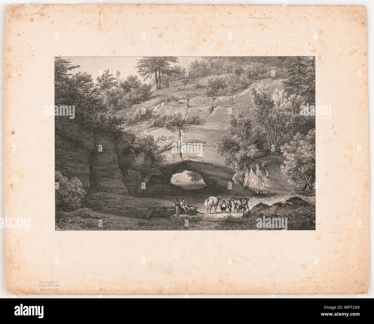 Landscape with natural bridge Stock Photo - Alamy