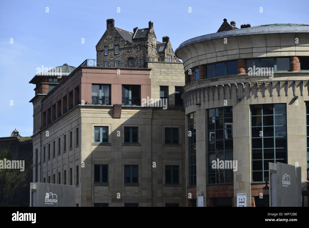 Edinburgh Scotland capital on a september day Stock Photo - Alamy