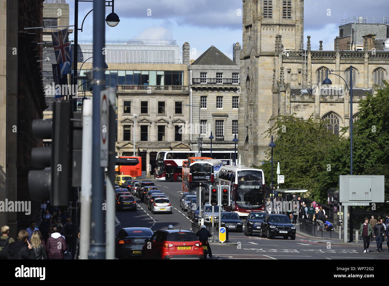 Edinburgh Scotland capital on a september day Stock Photo - Alamy
