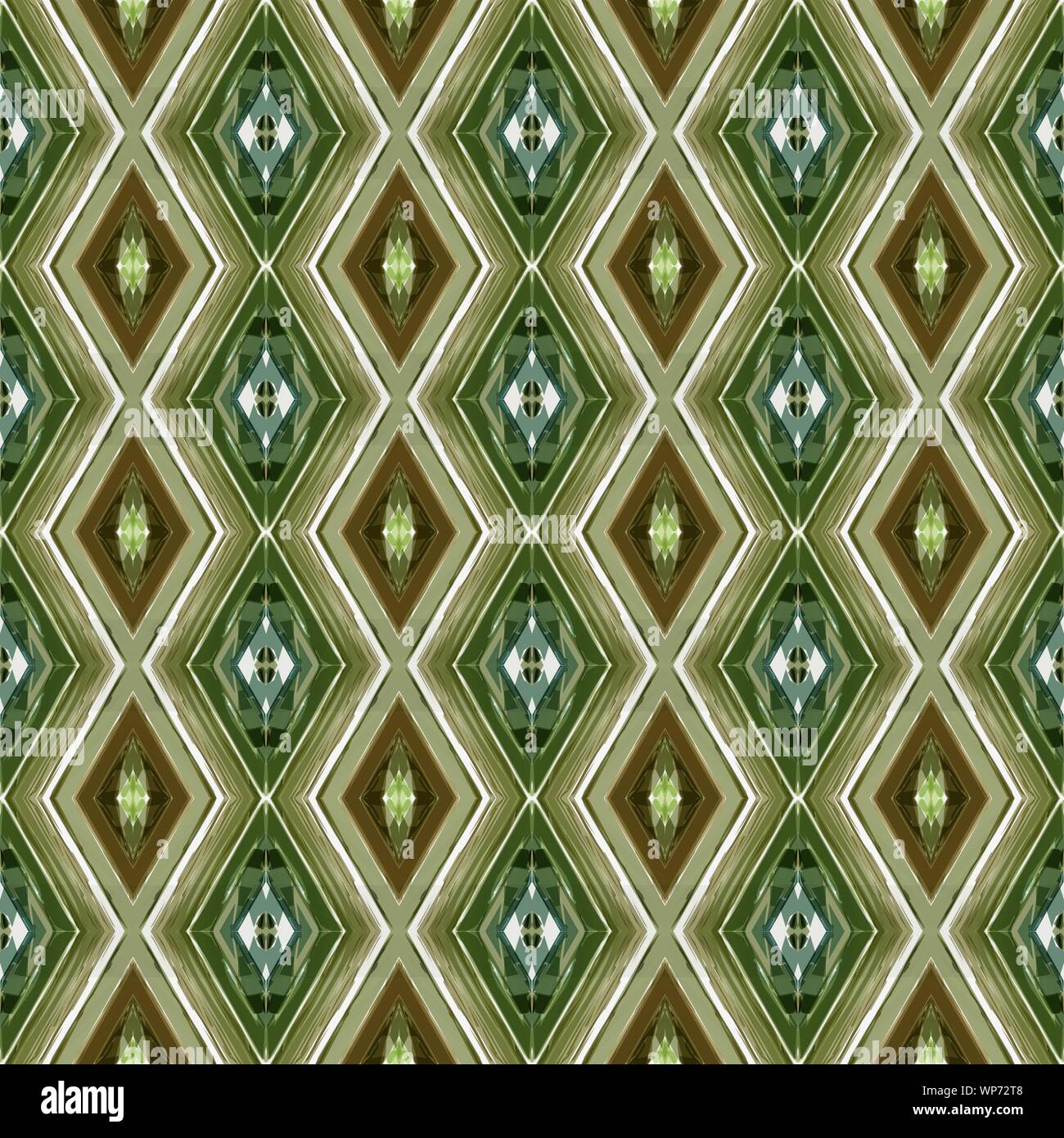 seamless repeating pattern with pastel brown, dark olive green and ...