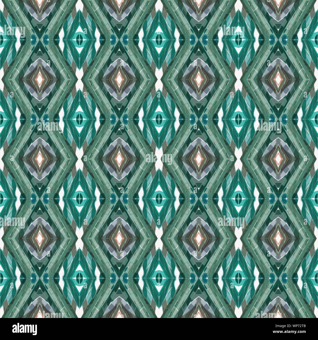 seamless pattern with sea green, light gray and dark sea green colors ...