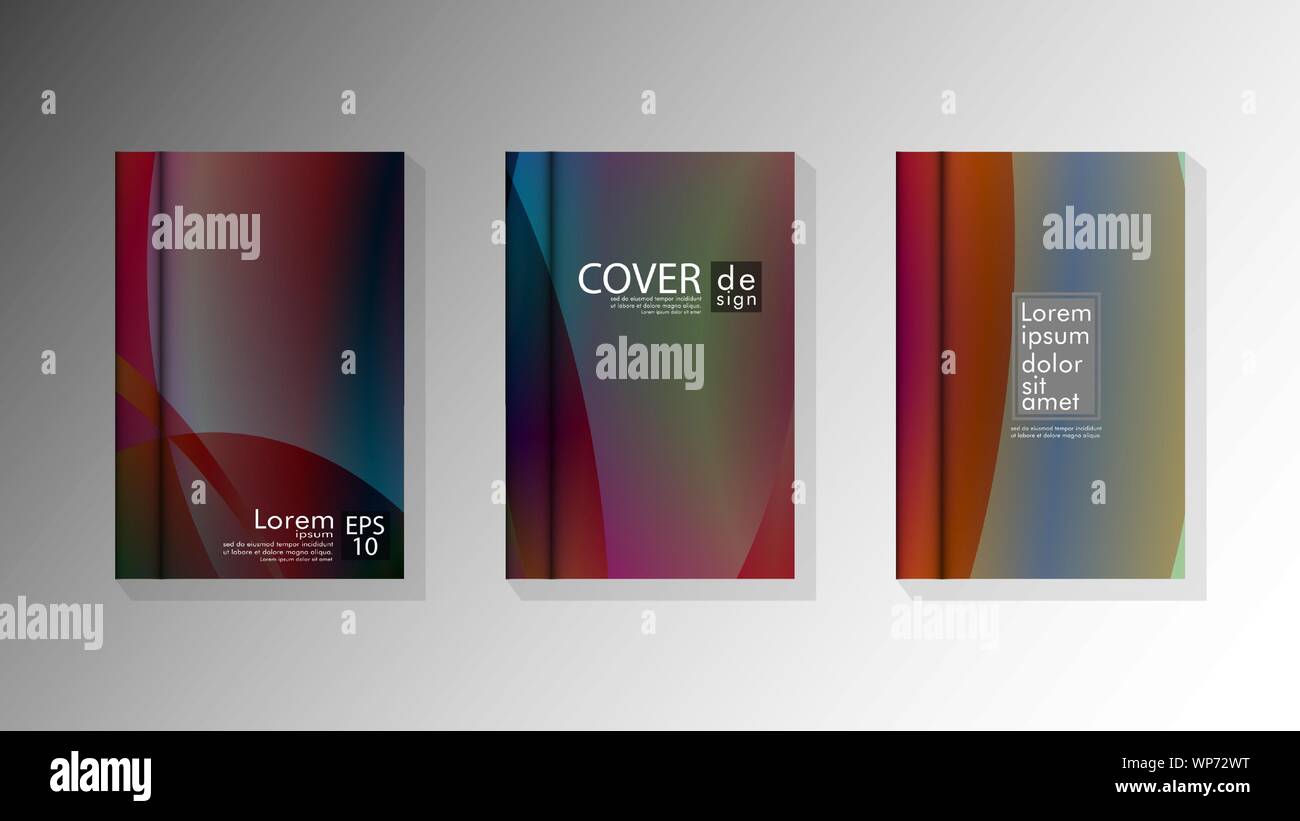 Vector collection of book cover backgrounds for brochures, leaflets ...
