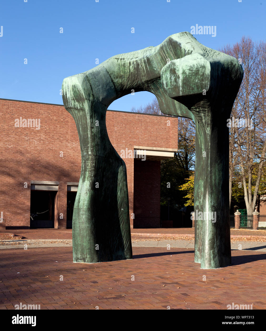 Large Arch by sculptor Henry Moore. Columbus, Indiana Stock Photo - Alamy
