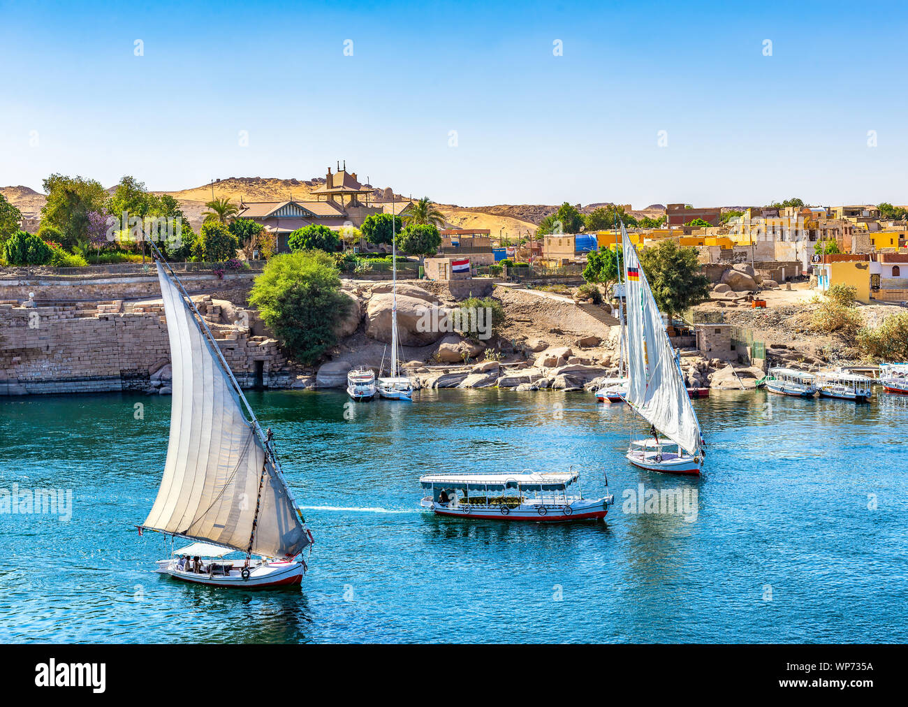Egypt luxor city skyline sunset hi-res stock photography and images - Alamy