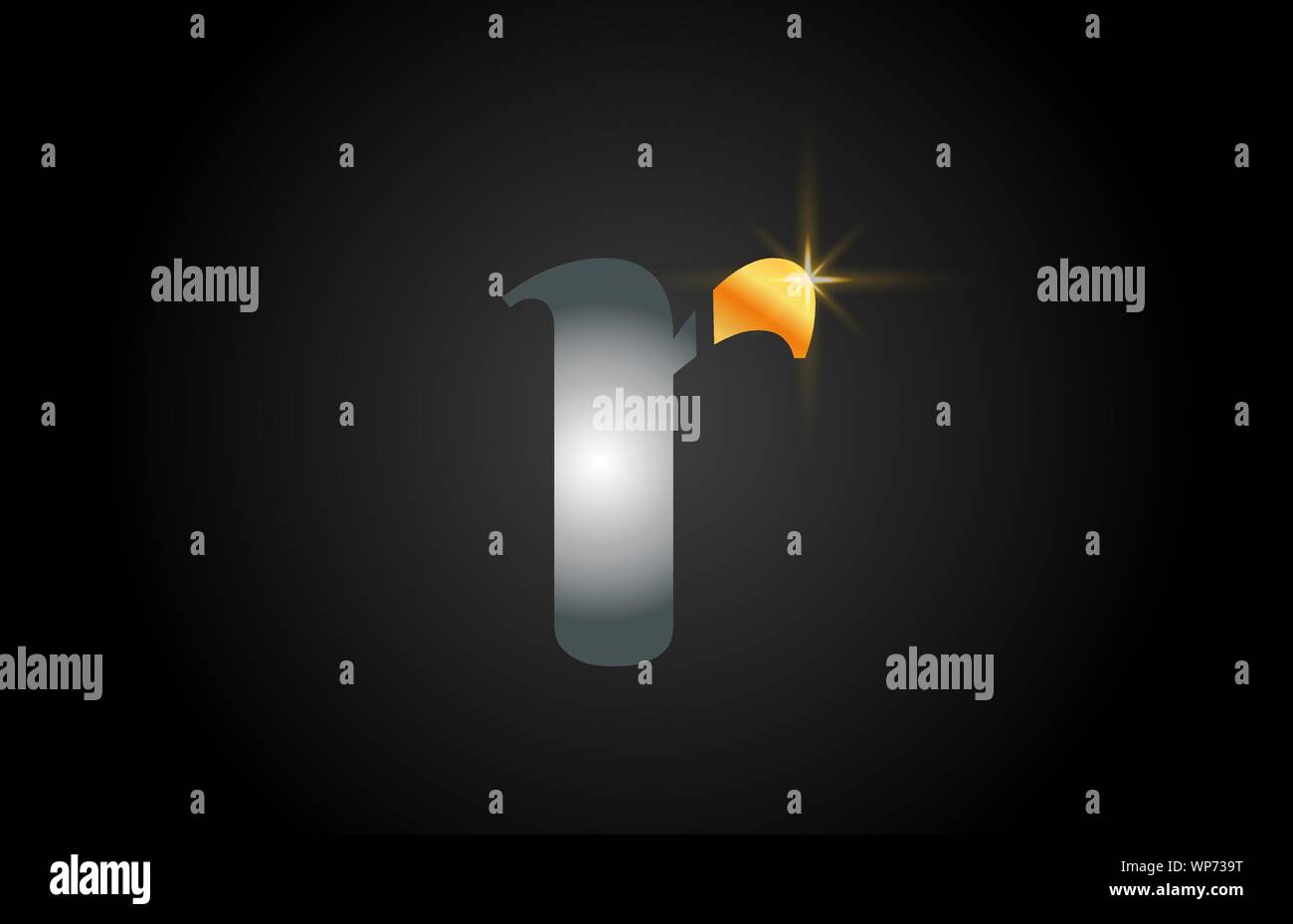 r gold alphabet letter logo design suitable for a company or business ...