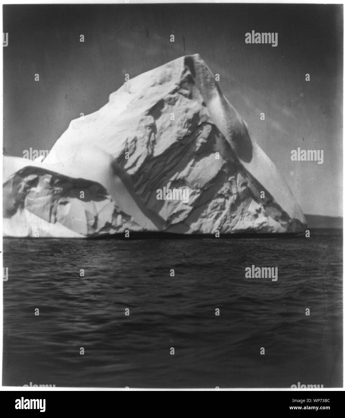 Large iceberg in the Atlantic Ocean, off the coast of Labrador Stock ...