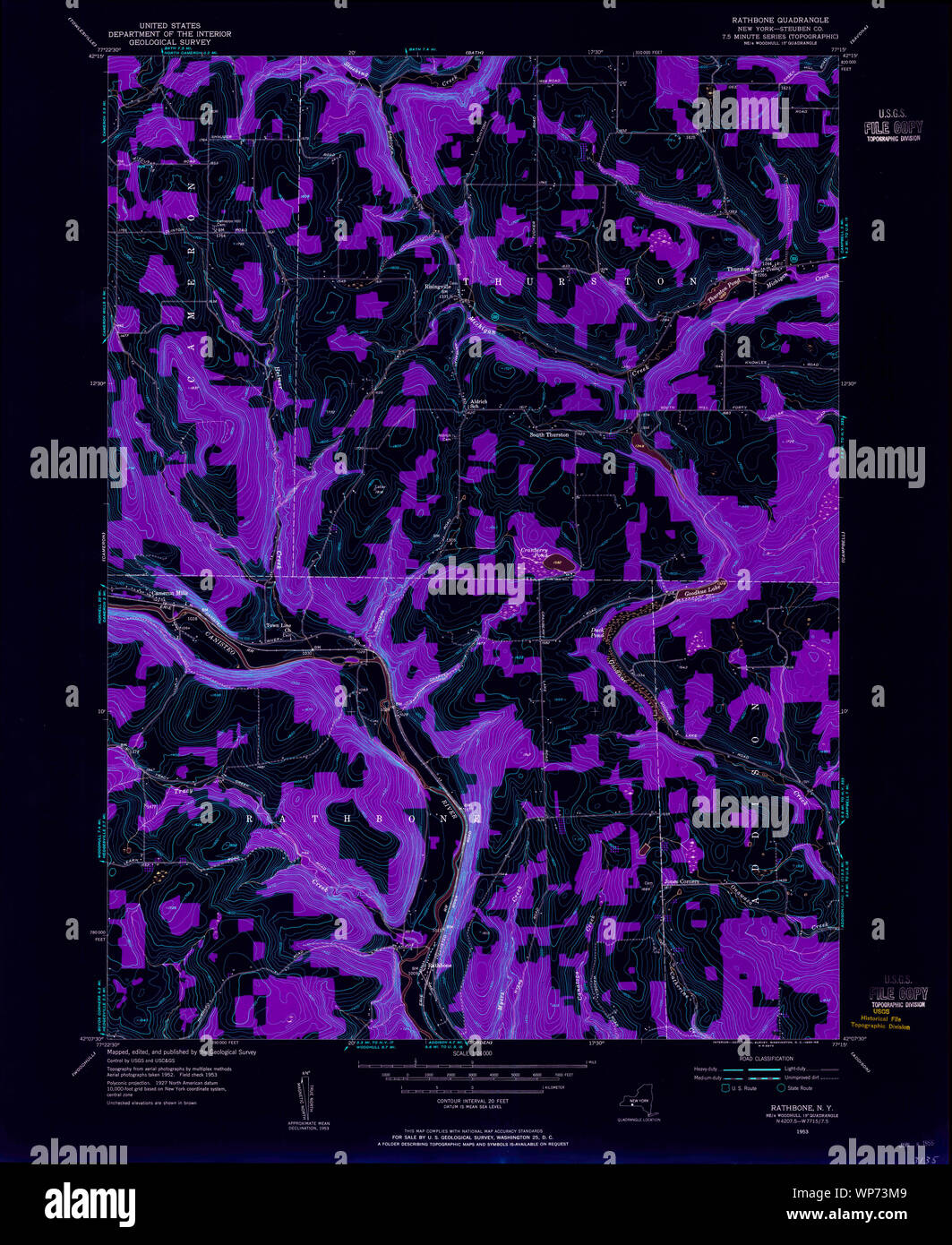 New York NY Rathbone 136023 1953 24000 Inverted Restoration Stock Photo ...