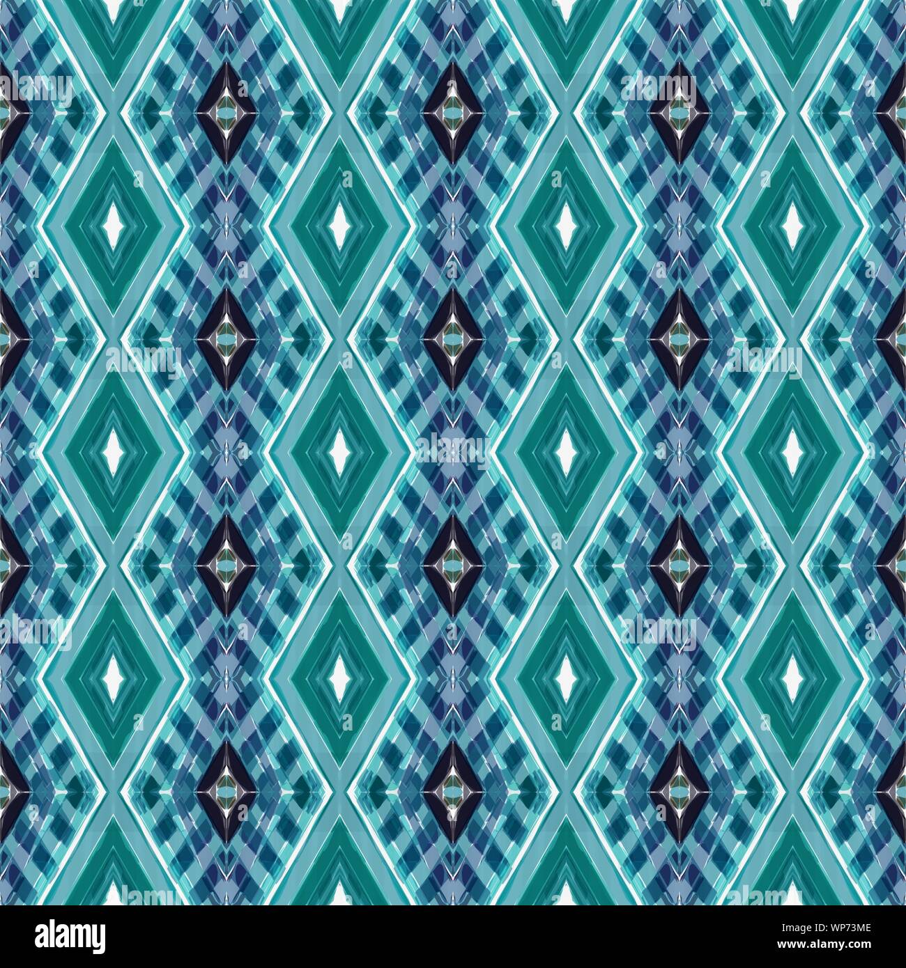 repeatable pattern with blue chill, teal blue and lavender colors ...