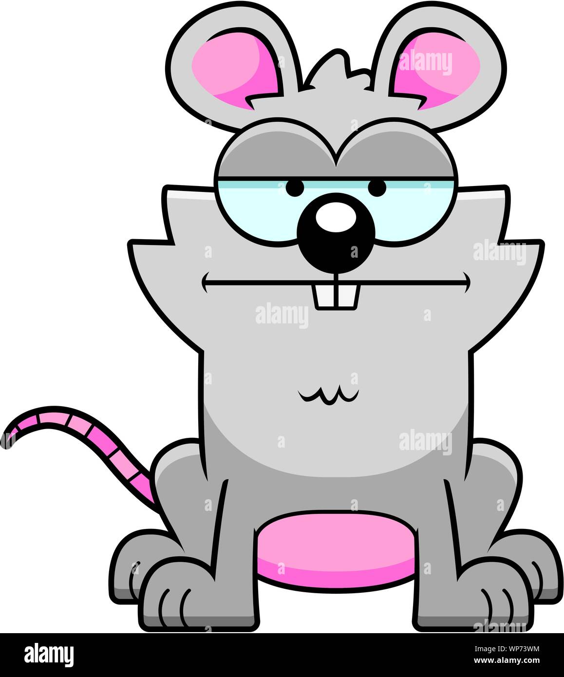 A cartoon illustration of a mouse looking calm Stock Vector Image & Art ...