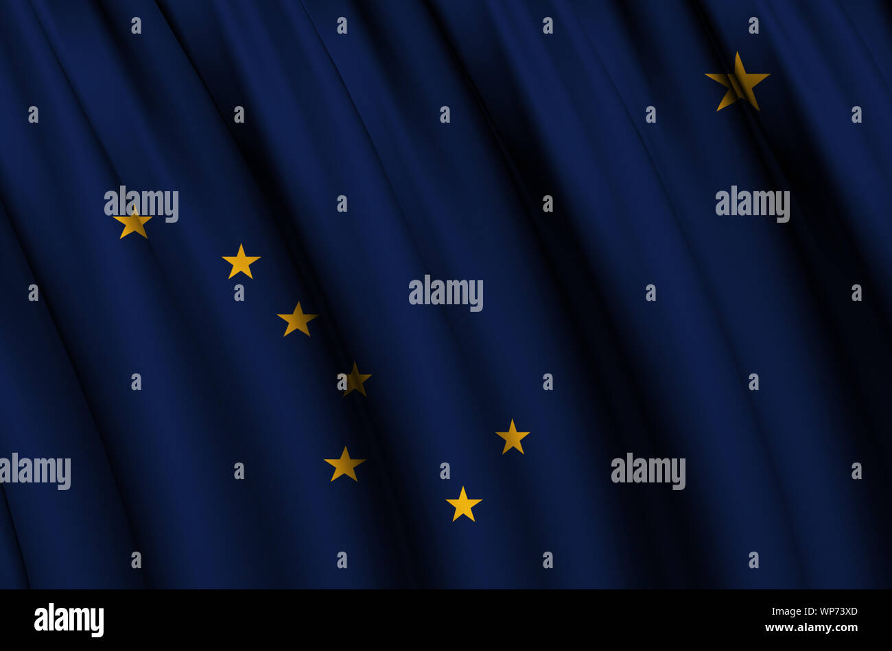 Alaska waving flag illustration. US states. Perfect for background and ...