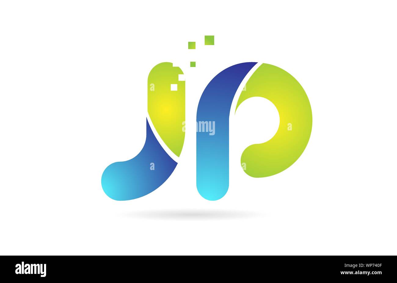 Jp letter logo Stock Vector Images - Alamy