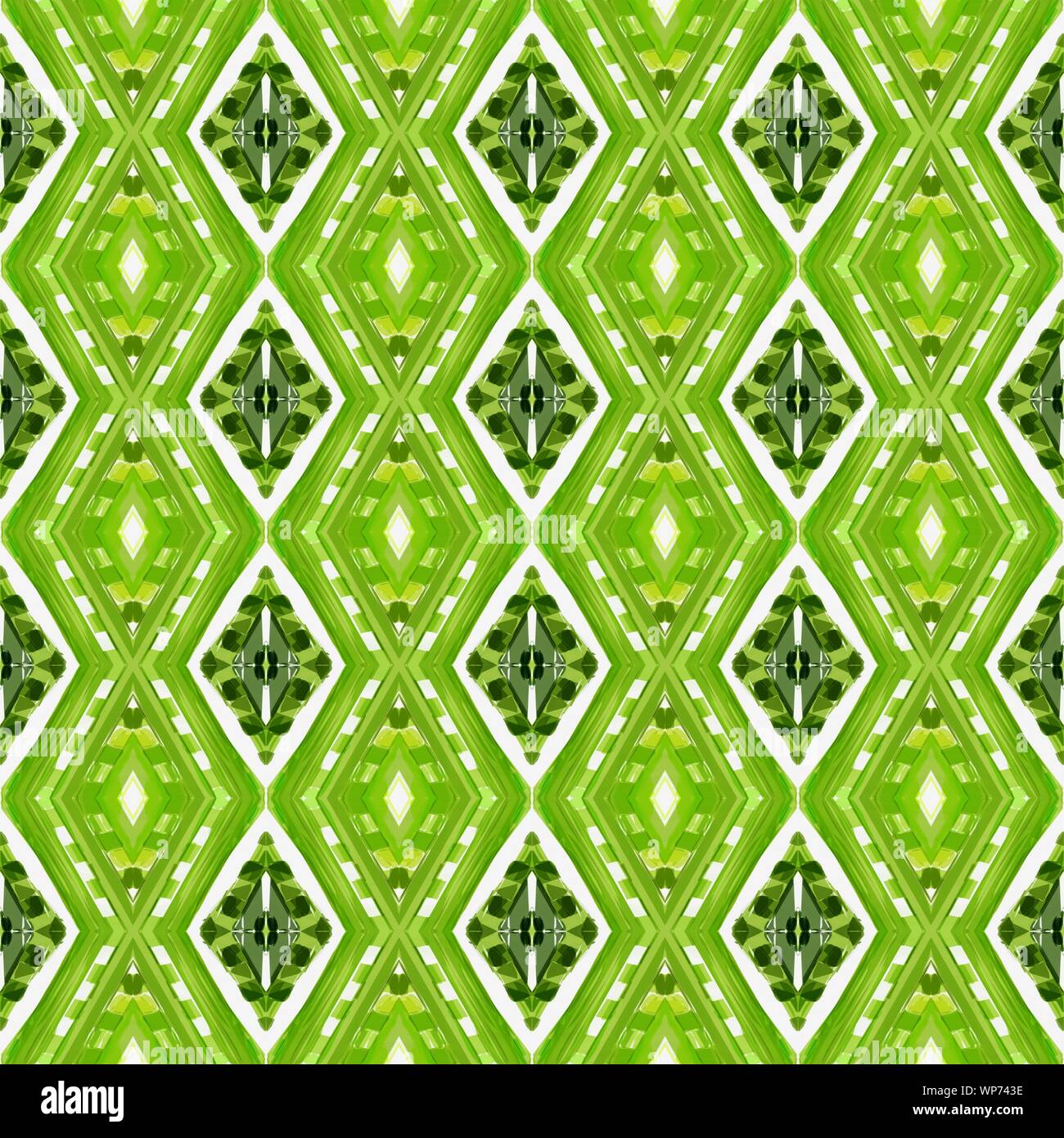 repeatable pattern with moderate green, olive drab and beige colors ...