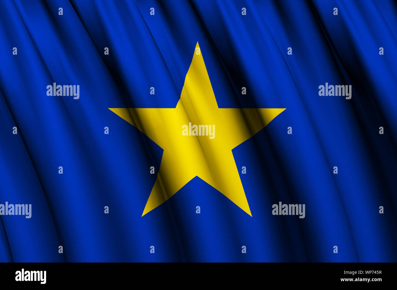 Atacama waving flag illustration. Regions of Chile. Perfect for ...