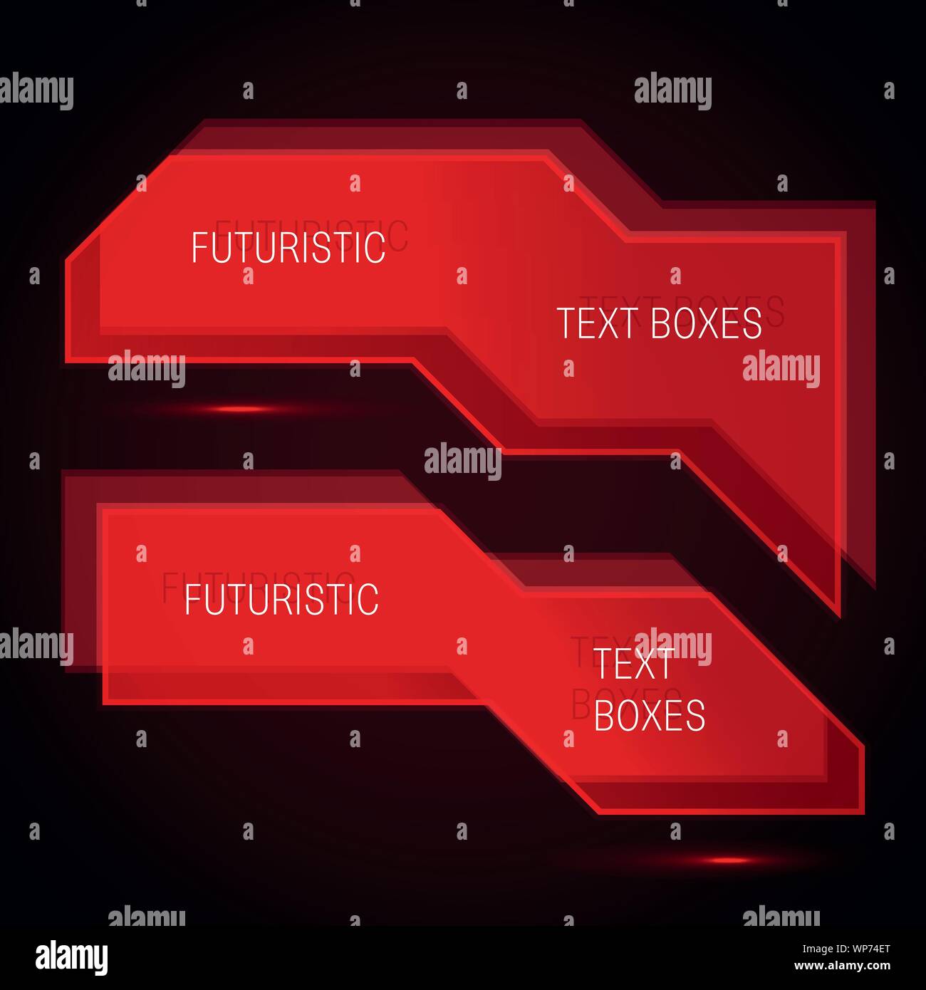 Infographics transparent futuristic text boxes Stock Vector Image & Art ...