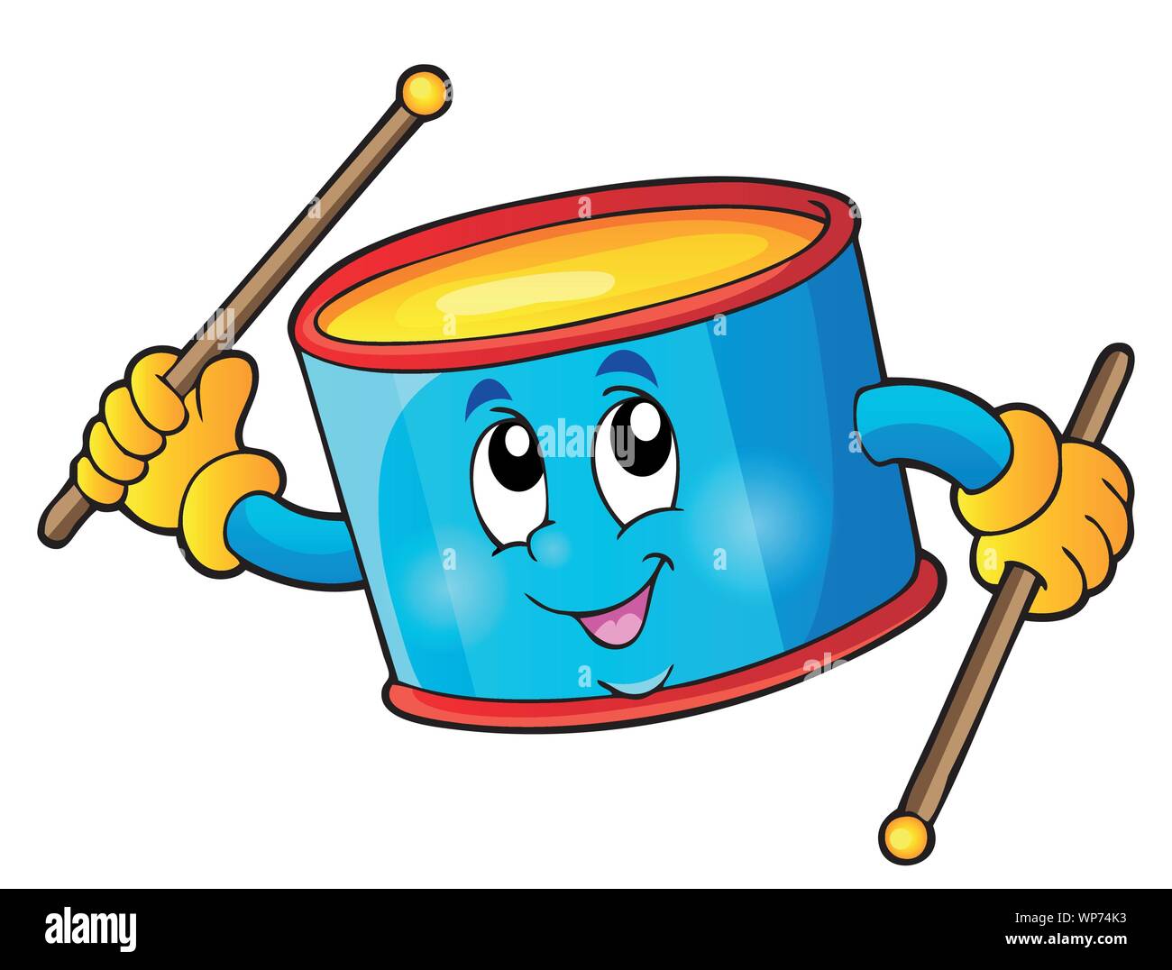 Instrument percussion drawing Cut Out Stock Images & Pictures - Alamy