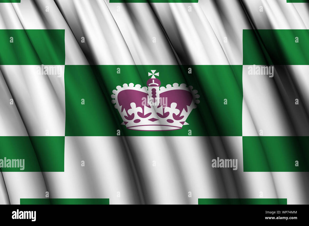 Charlottetown waving flag illustration. States, cities and Regions of ...