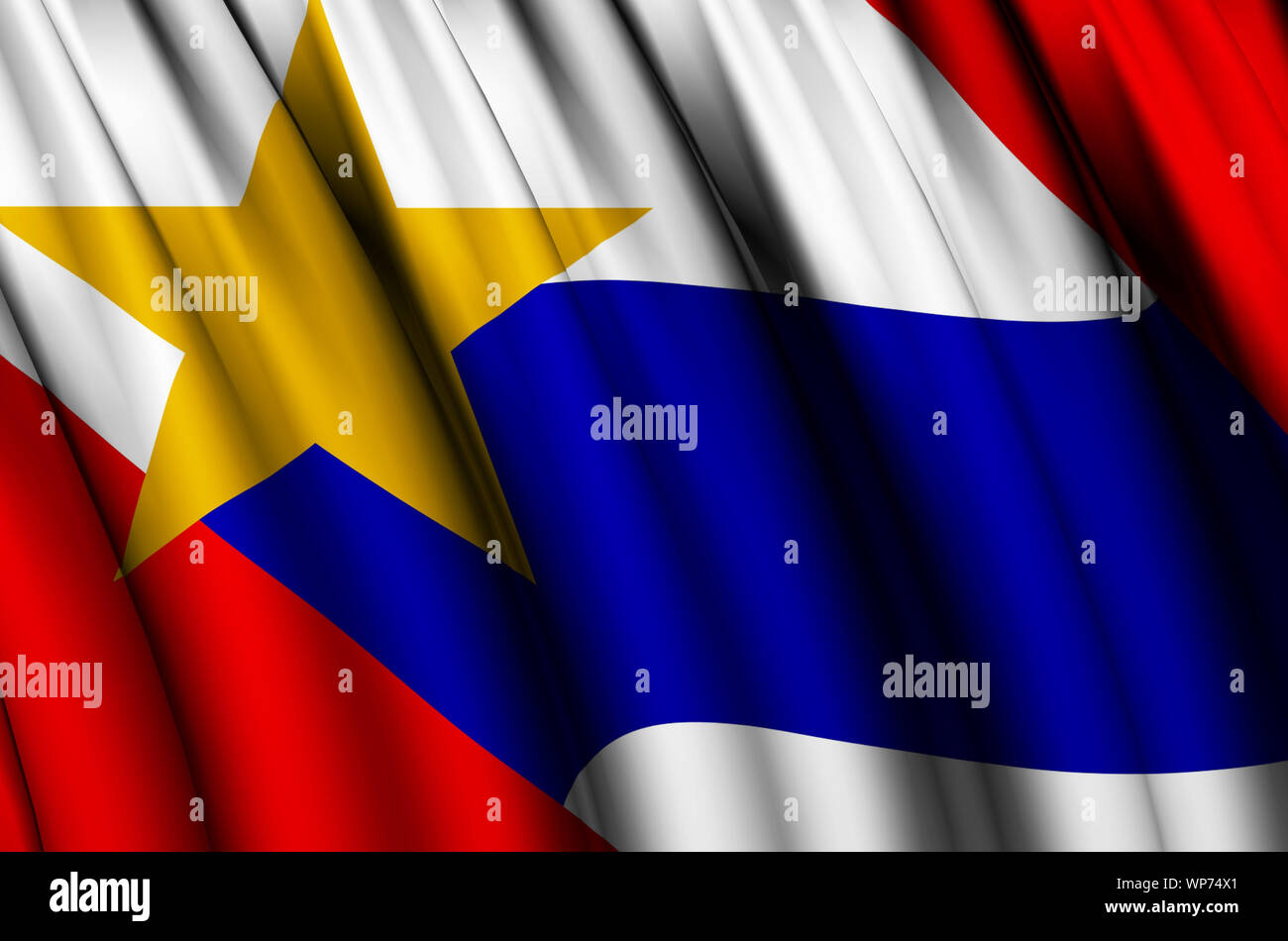 City Of Lafayette waving flag illustration. Regions and Cities of the ...