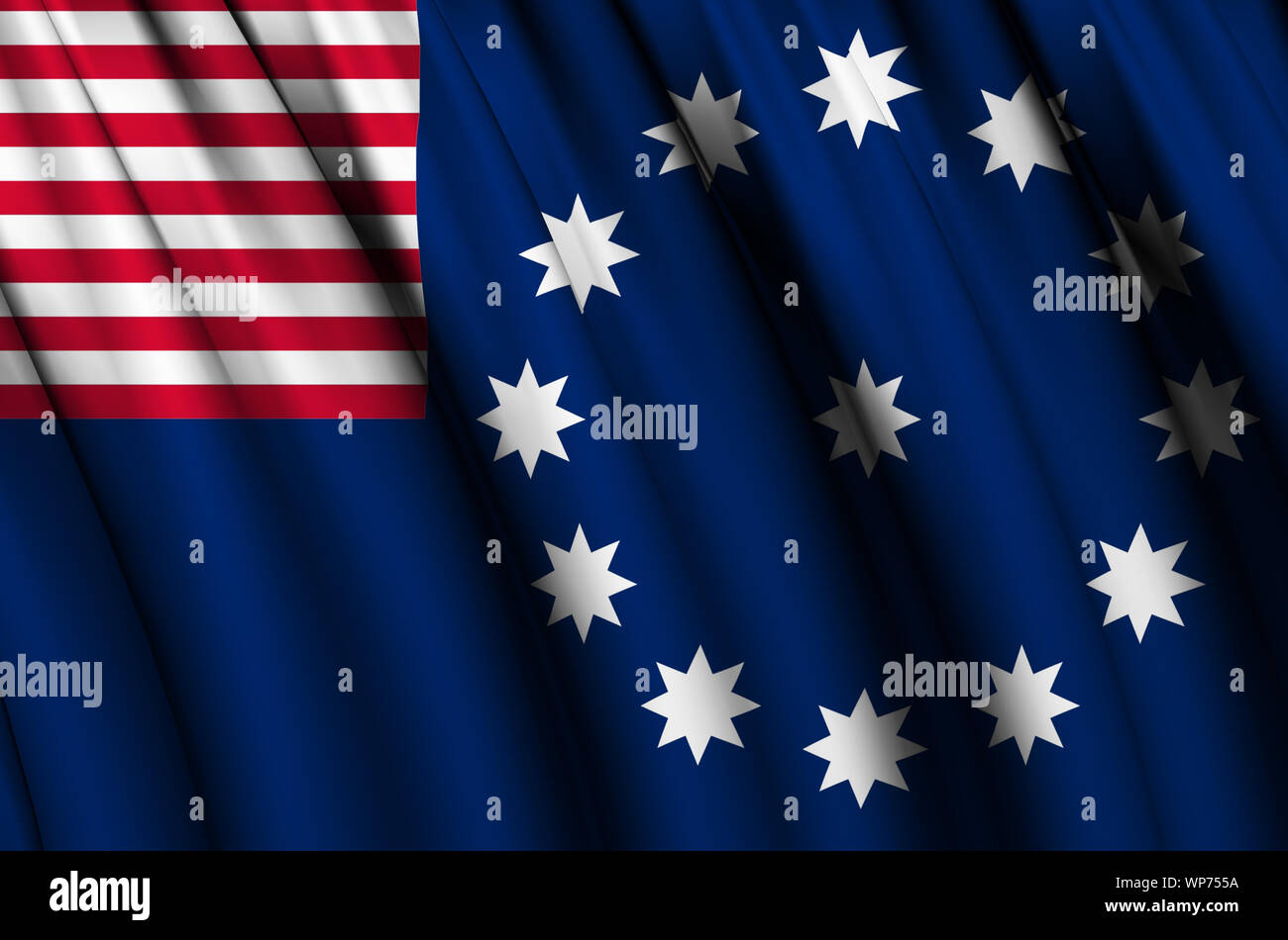 Easton Pennsylvania waving flag illustration. Regions and Cities of the ...