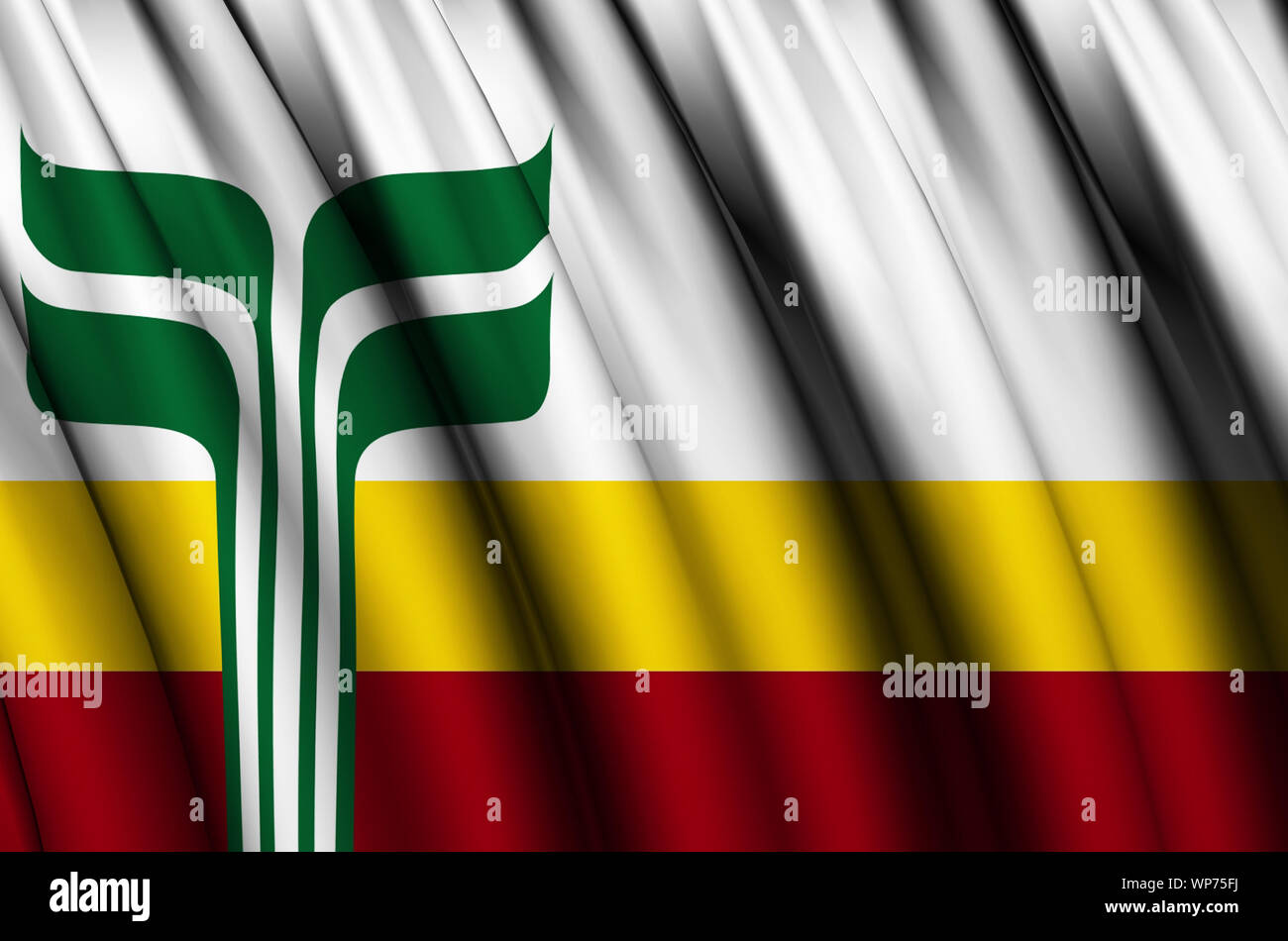 Franco-Manitobains waving flag illustration. States, cities and Regions ...