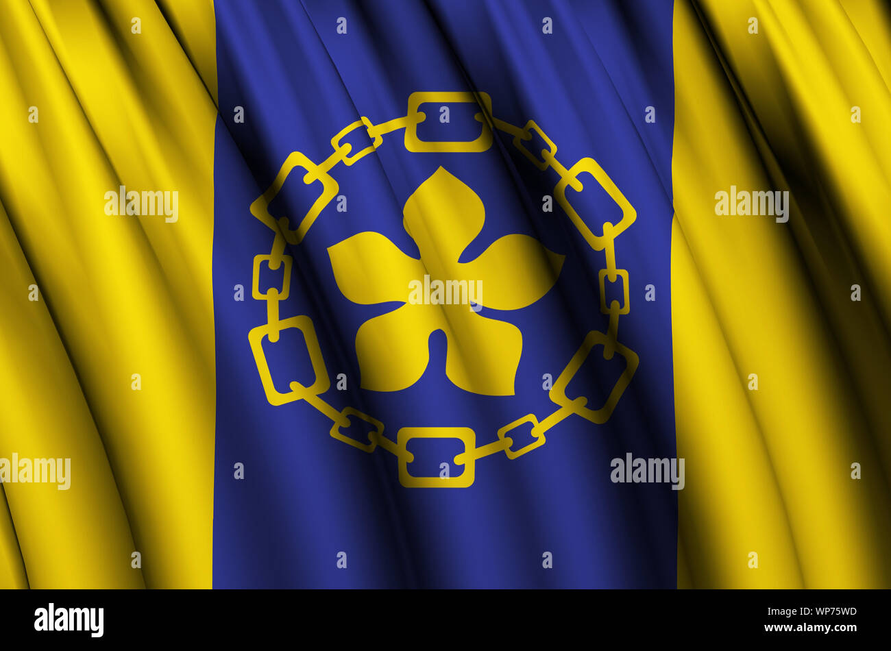 Hamilton waving flag illustration. States, cities and Regions of Canada ...