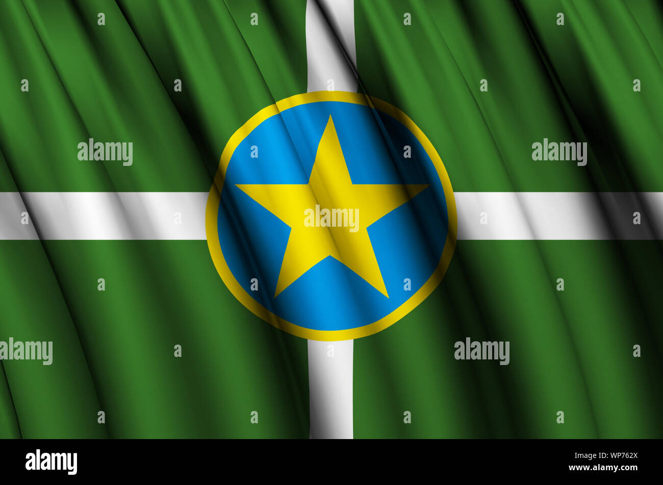 Jackson Mississippi waving flag illustration. Regions and Cities of the ...