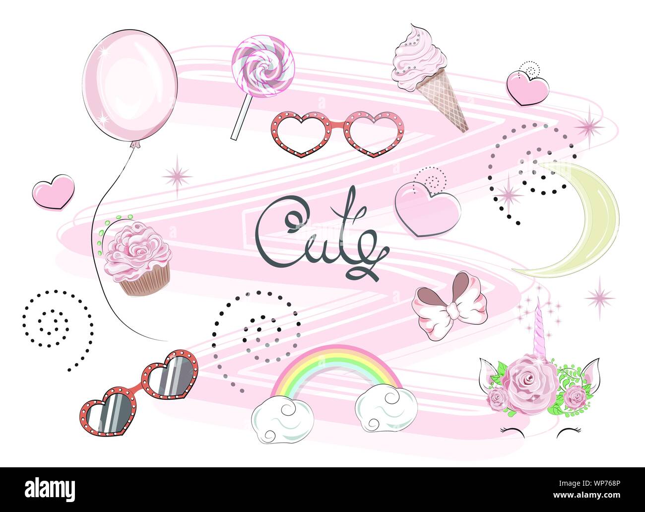 Cute kawaii star set hi-res stock photography and images - Alamy