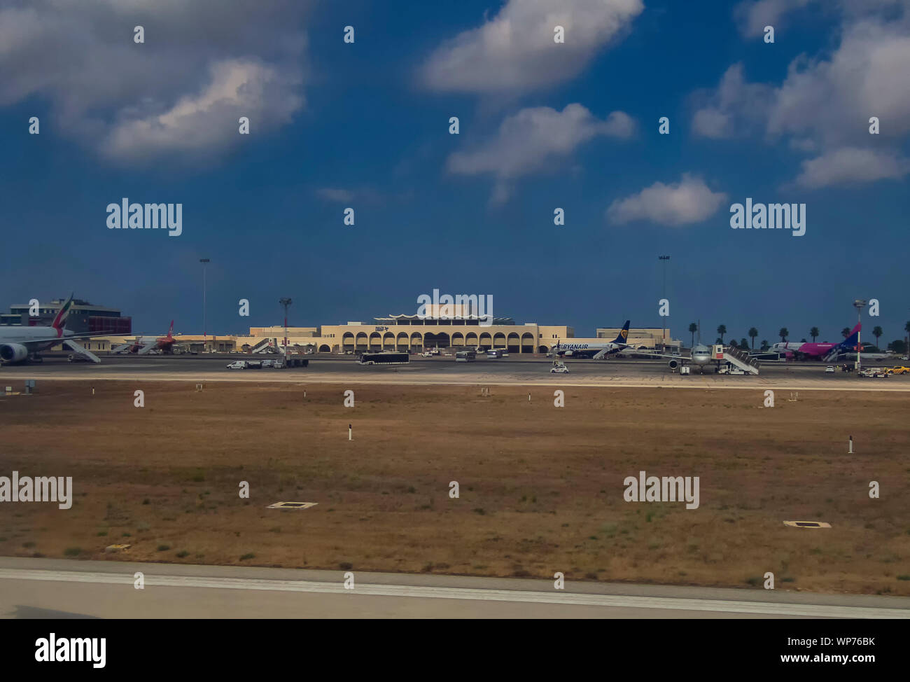Malta International Airport on the site of the former military base of ...
