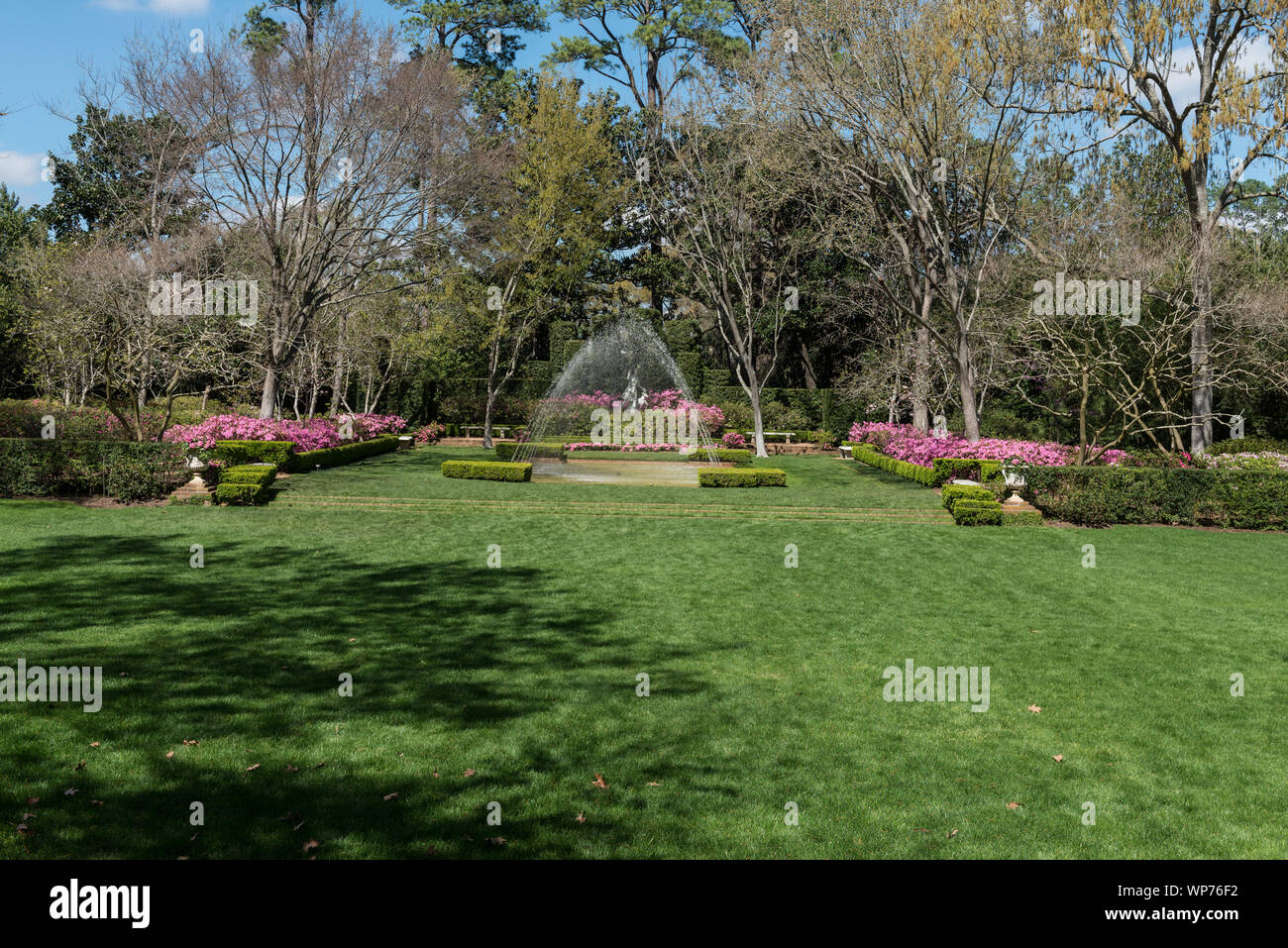 Late-winter garden at the Bayou Bend Collection and Gardens in the ...