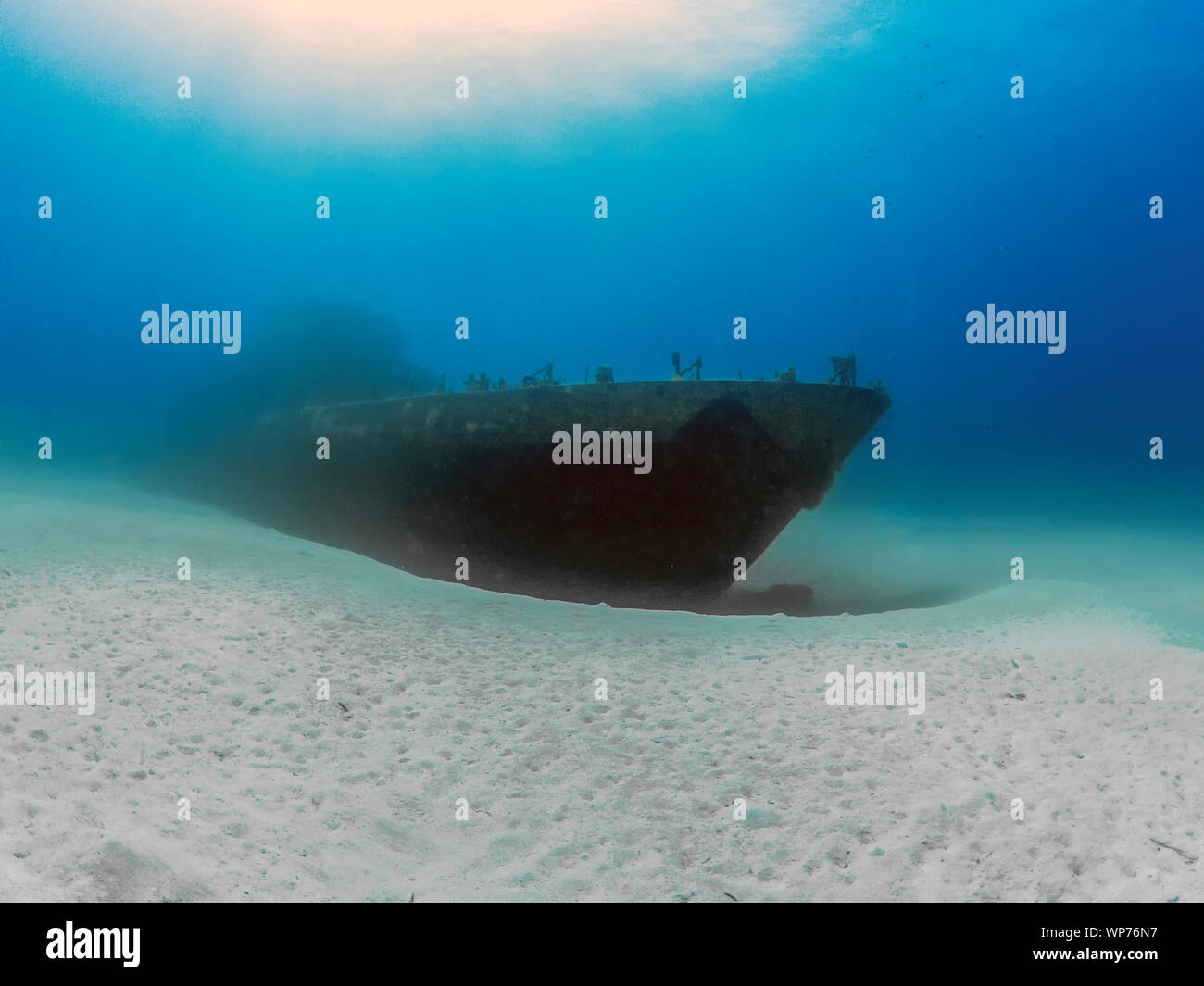 The wreck of the P31 Patrol Boat in Comino, Malta Stock Photo - Alamy