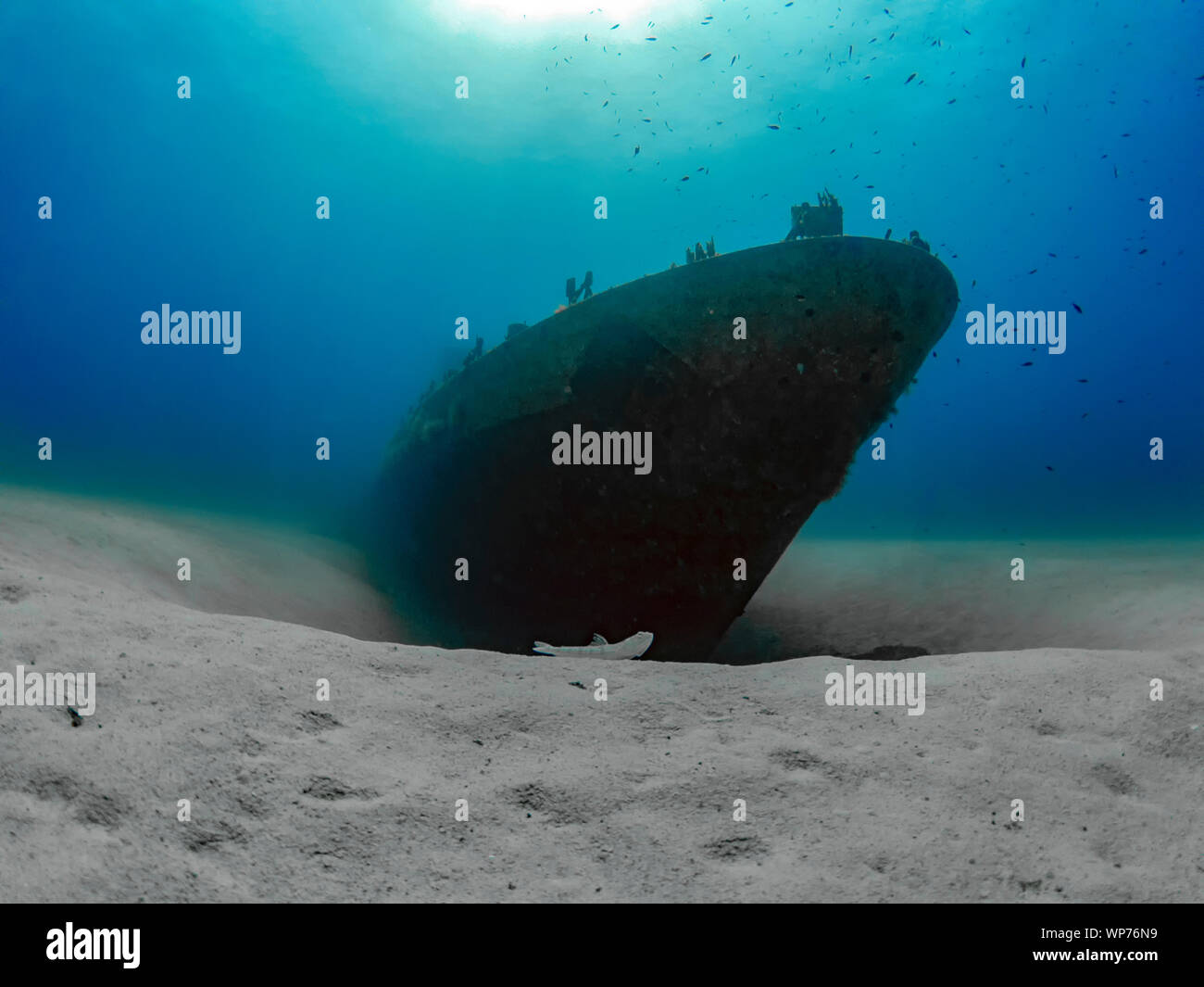 The wreck of the P31 Patrol Boat in Comino, Malta Stock Photo - Alamy