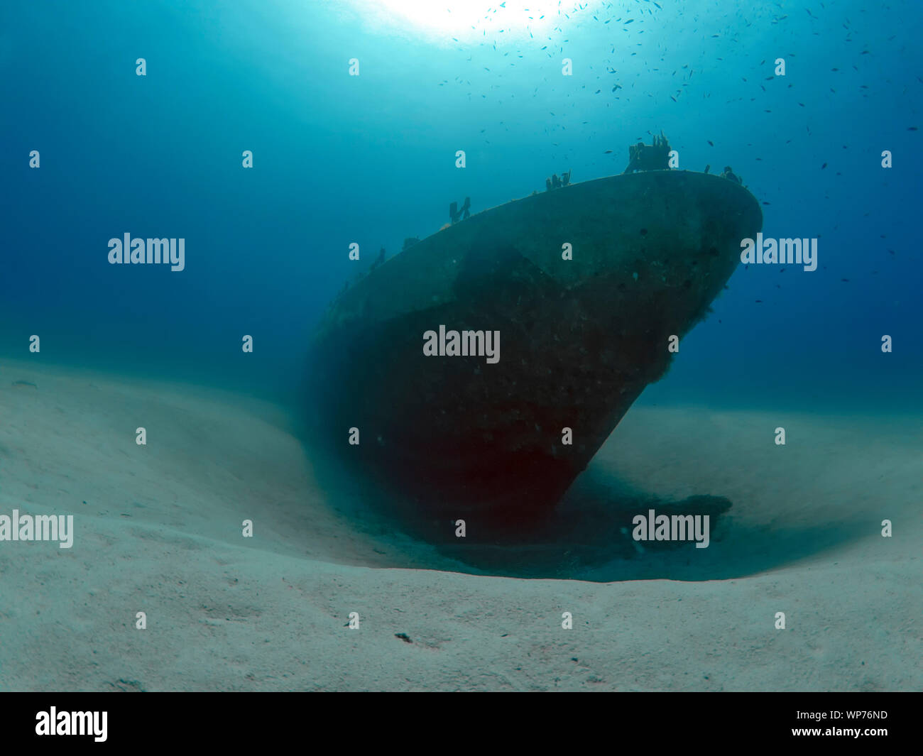 The wreck of the P31 Patrol Boat in Comino, Malta Stock Photo - Alamy