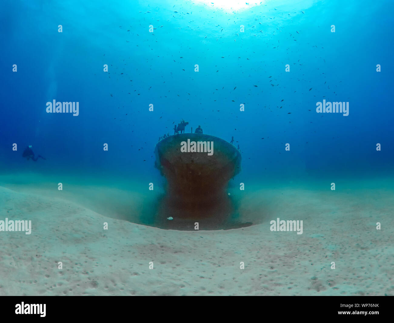 The wreck of the P31 Patrol Boat in Comino, Malta Stock Photo - Alamy