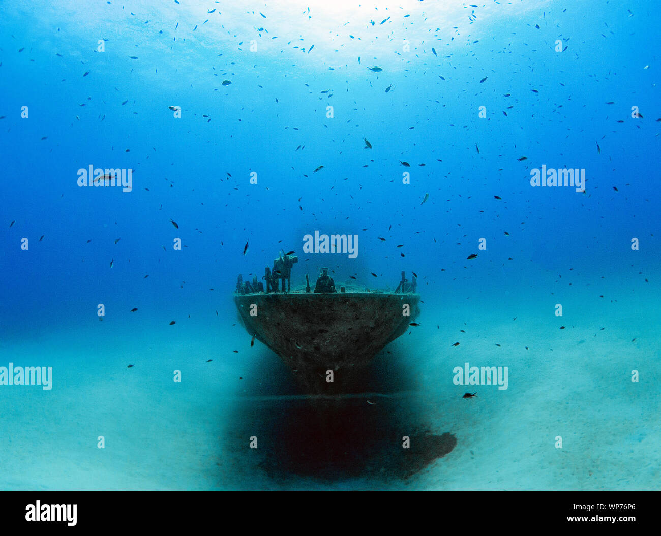 The wreck of the P31 Patrol Boat in Comino, Malta Stock Photo - Alamy