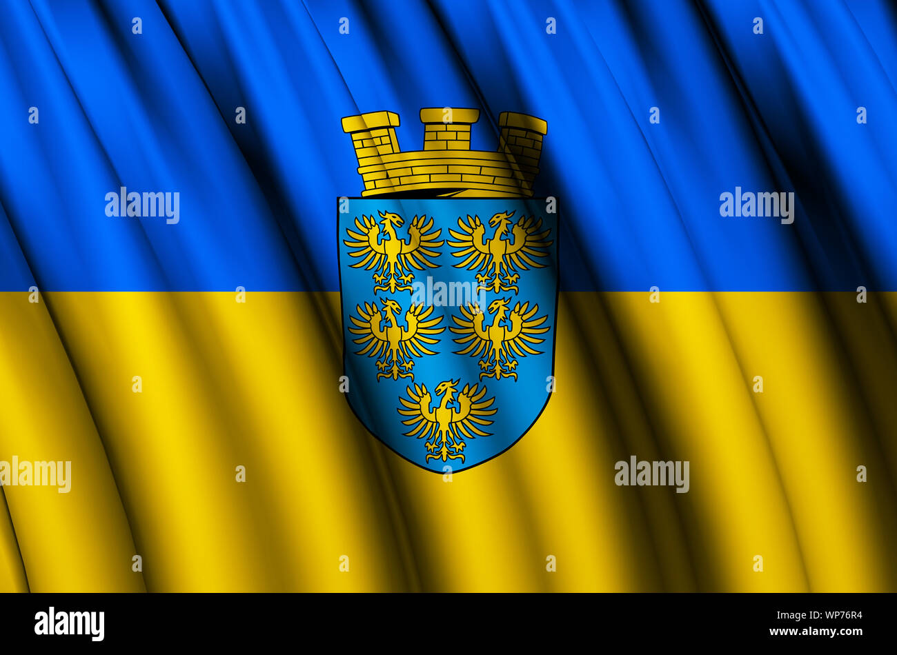 Lower Austria waving flag illustration. Regions of Austria. Perfect for ...