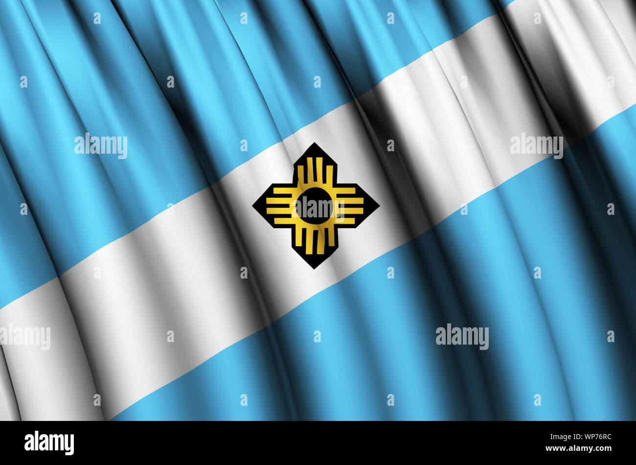 Madison Wisconsin waving flag illustration. Regions and Cities of the ...