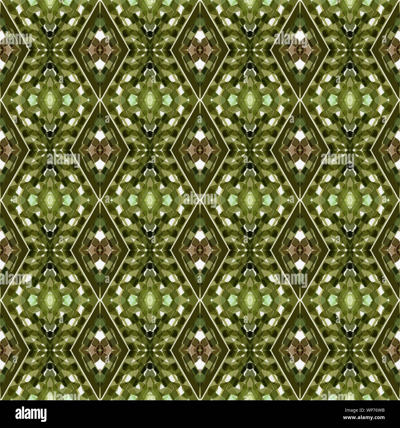 seamless repeating pattern with dark olive green, light gray and gray ...