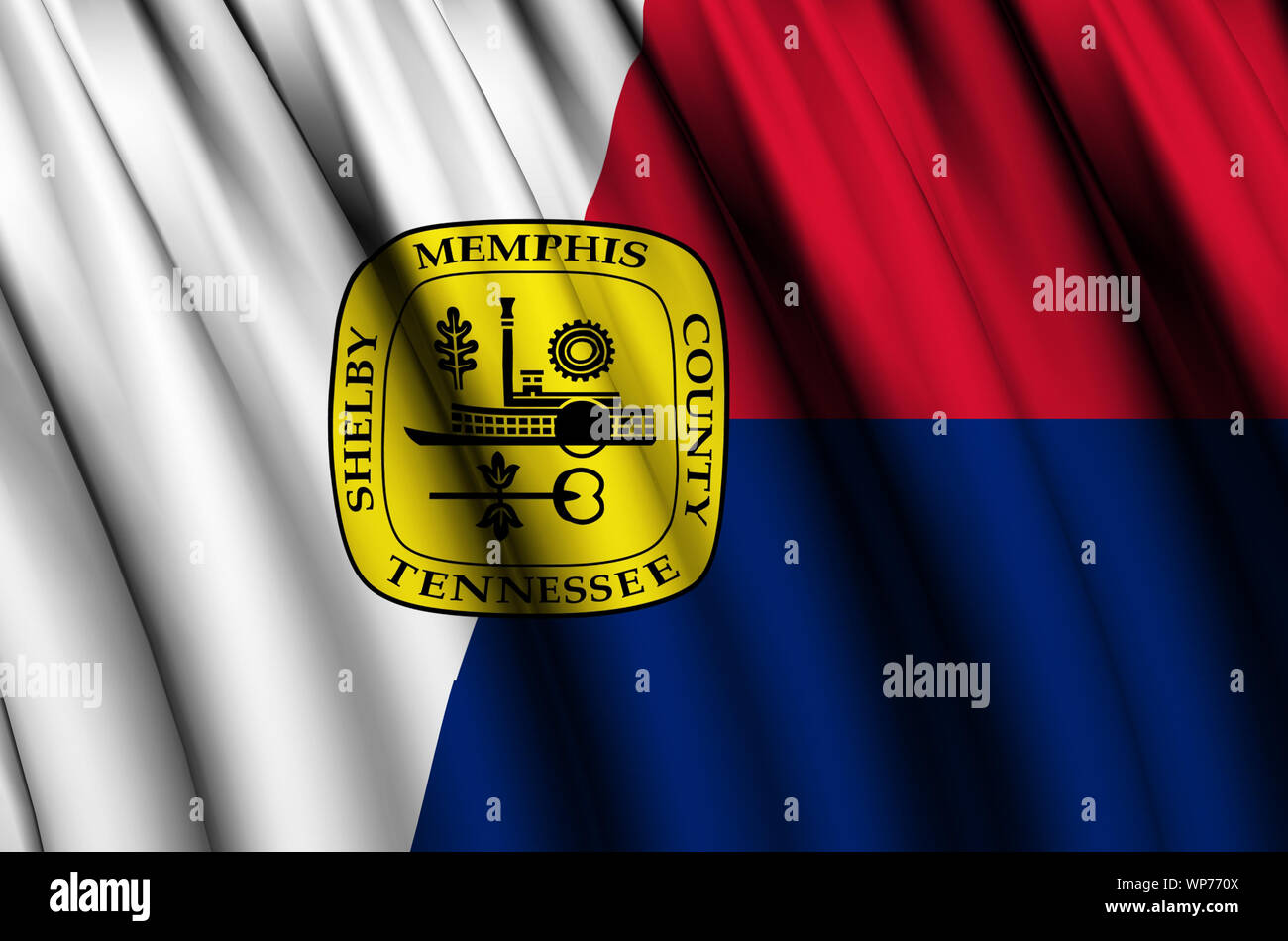 Memphis Tennessee waving flag illustration. Regions and Cities of the ...