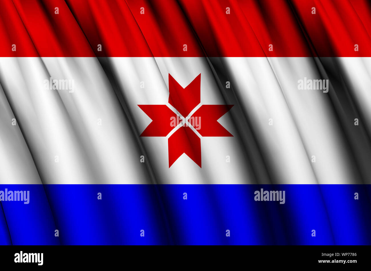 Mordovia waving flag illustration. Regions of Russia. Perfect for ...