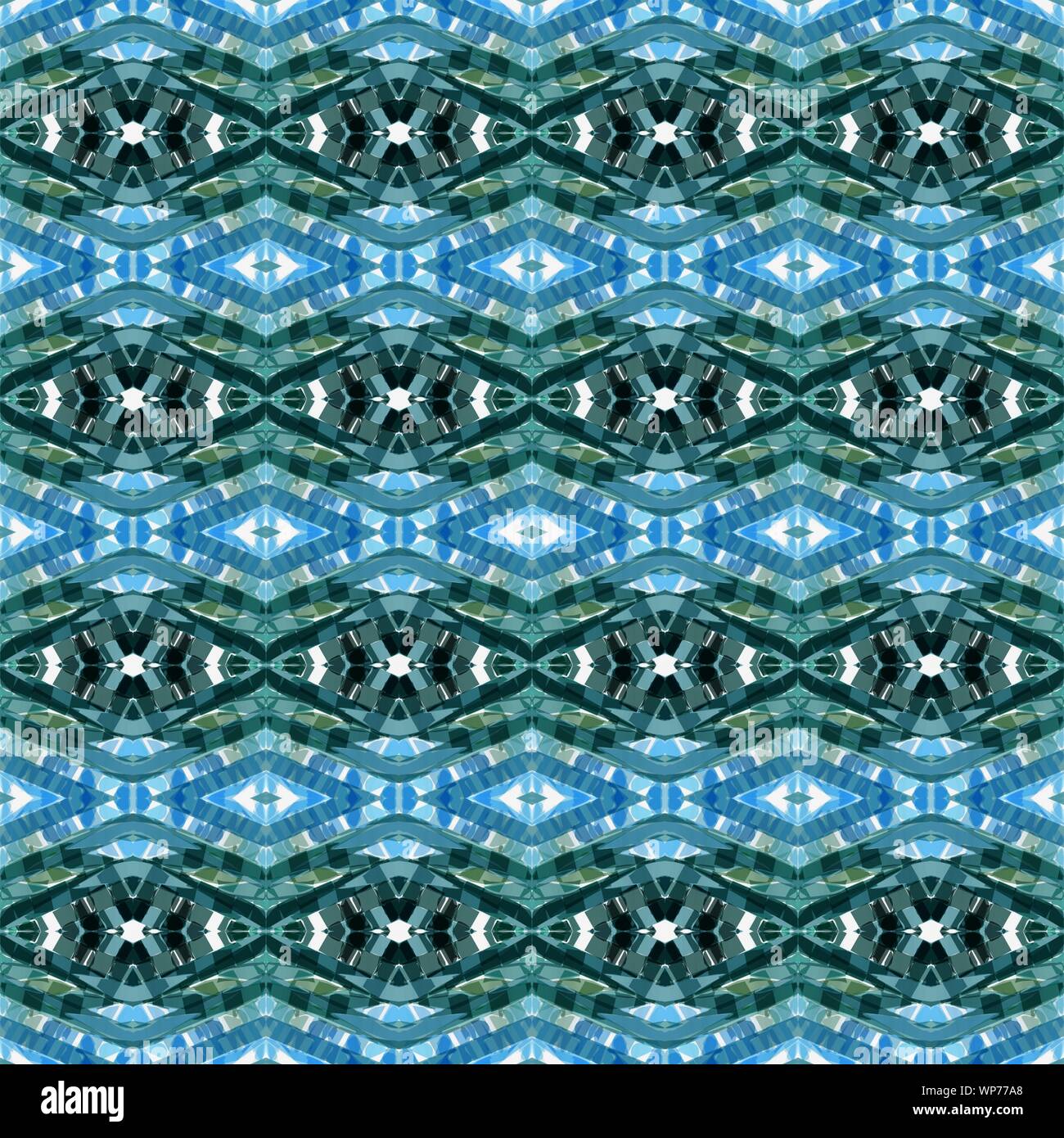 seamless repeating pattern with teal blue, lavender and sky blue colors ...
