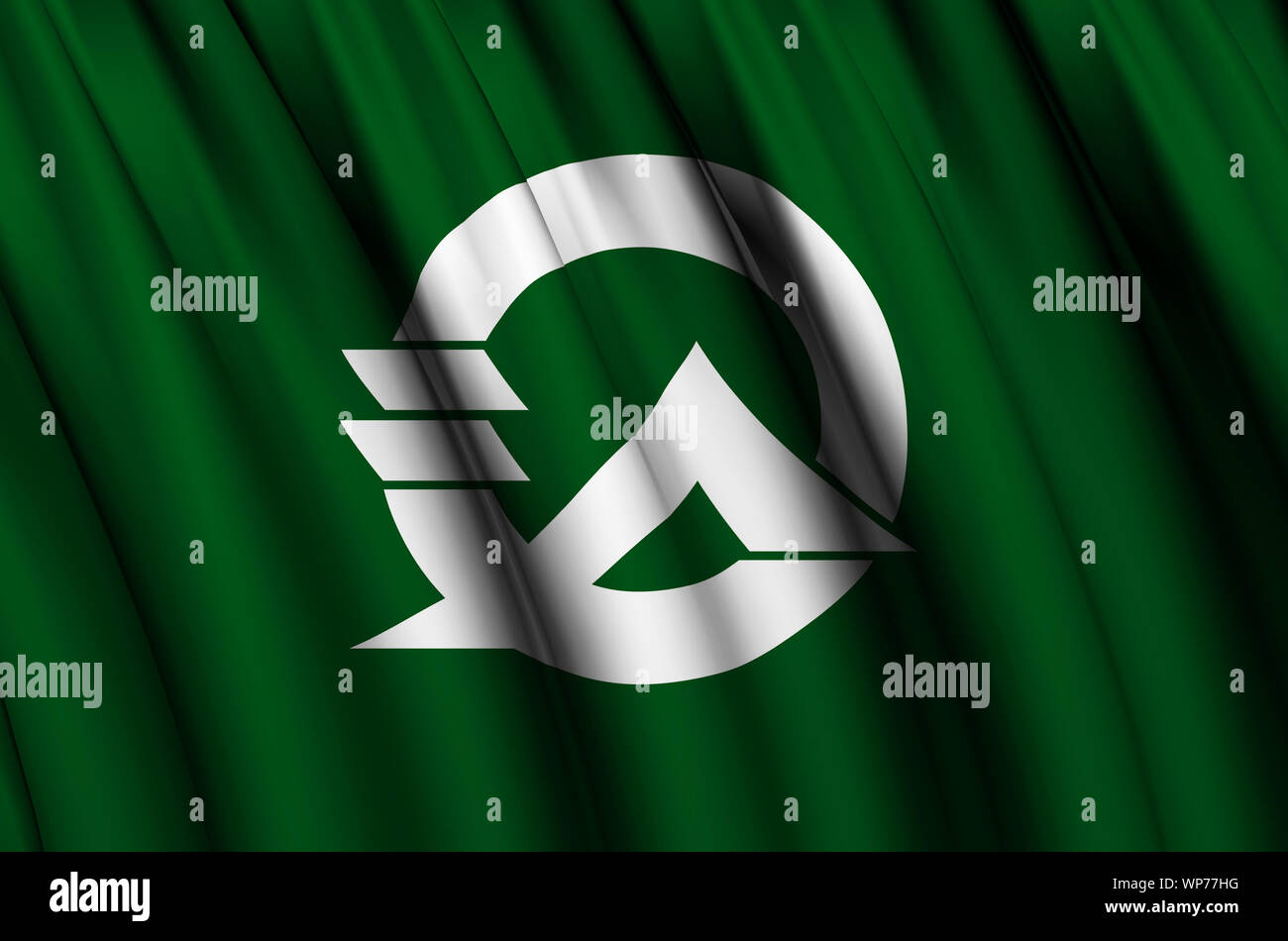 Niseko waving flag illustration. Regions of Japan. Perfect for ...