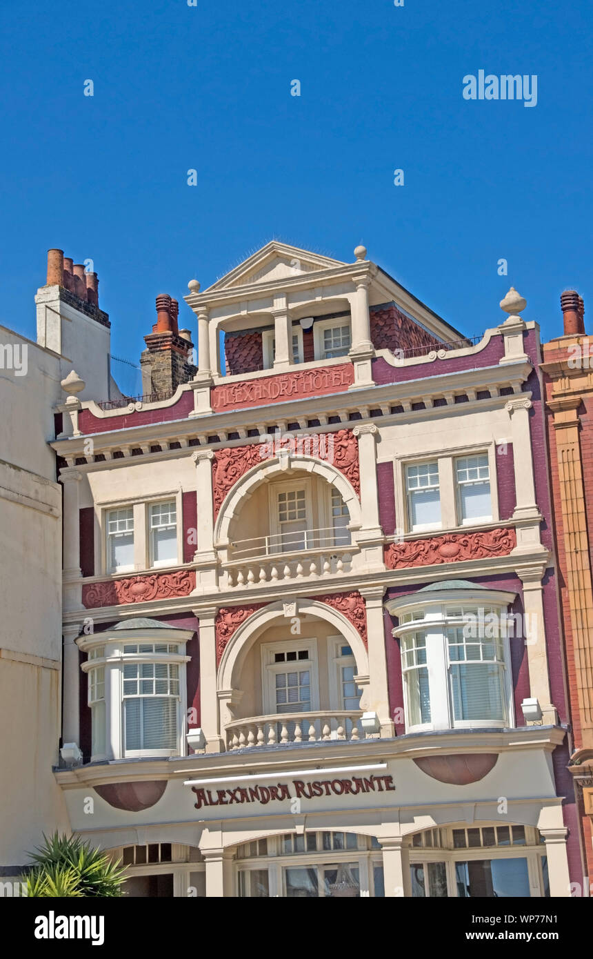 Ramsgate Alexandra Hotel Front Building Kent Stock Photo - Alamy