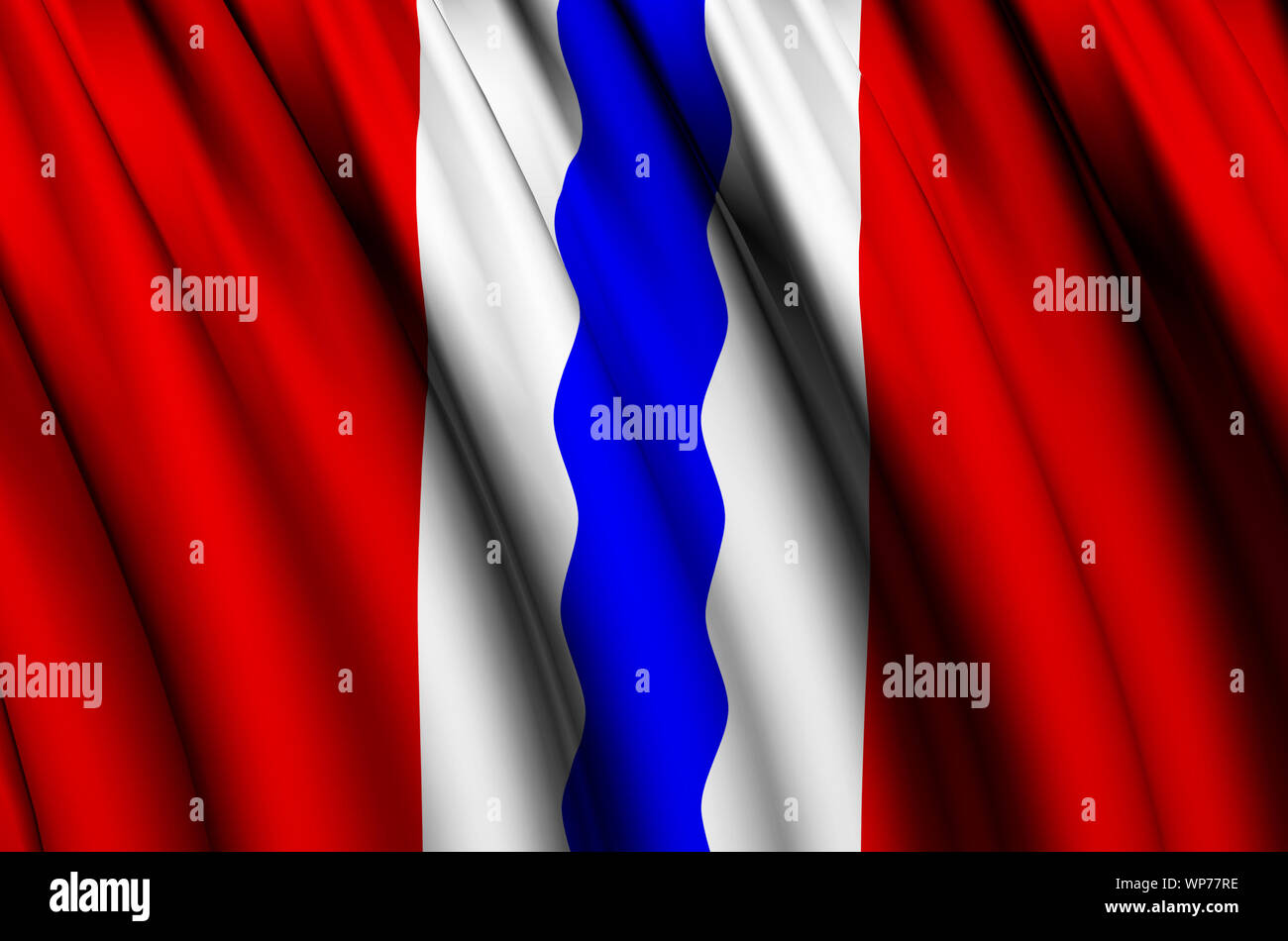Omsk waving flag illustration. Regions of Russia. Perfect for ...