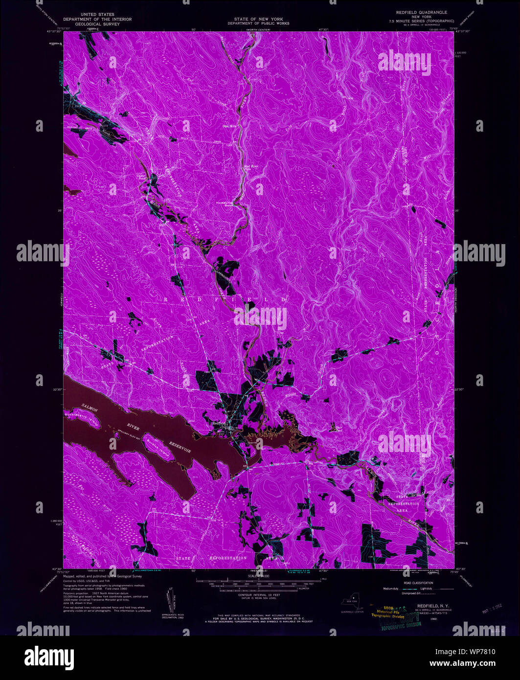 Map of redfield hi-res stock photography and images - Alamy