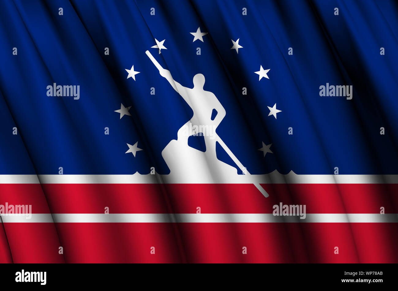 Richmond Virginia waving flag illustration. Regions and Cities of the ...